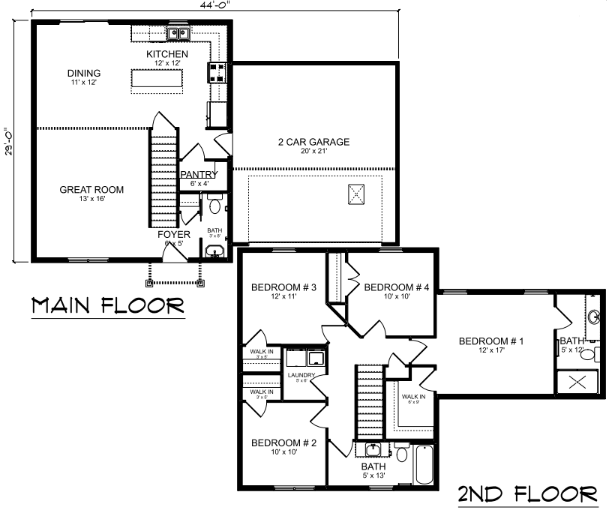 Ranch & 2 Story Floor Plans | Eldon Homes | Home Designs