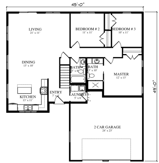 Ranch & 2 Story Floor Plans | Eldon Homes | Home Designs
