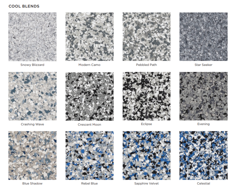 Color Charts | Epoxy Floors-Home & Commercial in Carmel, NY Fairfield ...
